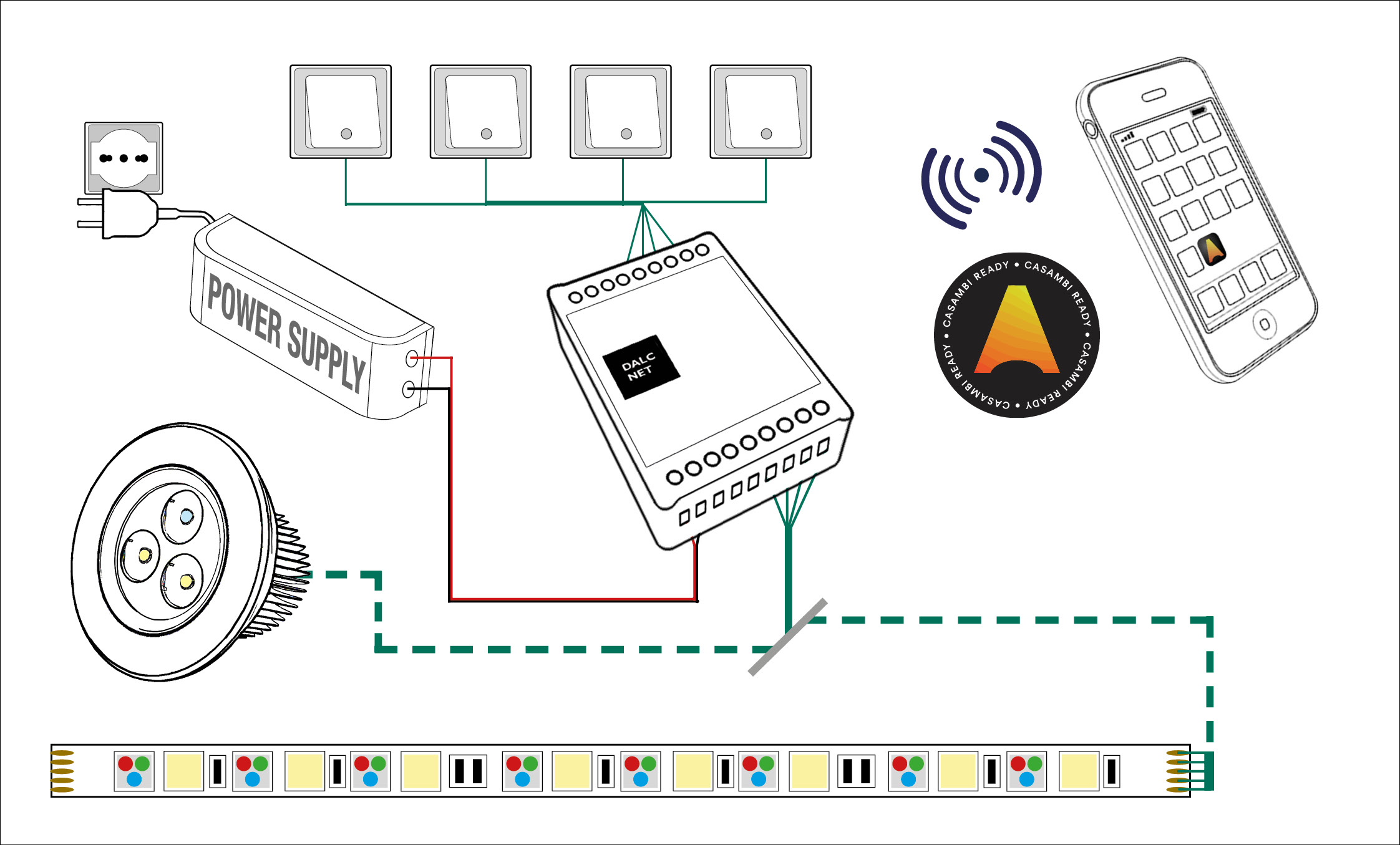 DLX1224-4CC500-CASAMBI